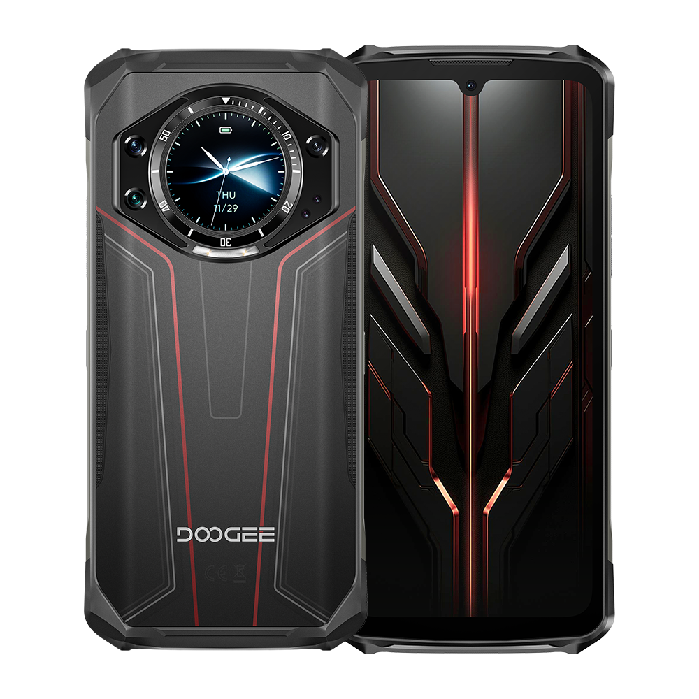 DOOGEE S119 Smartphone Android 14 con schermo posteriore intelligente,